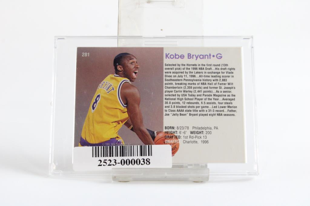 NBA Hoops Kobe Bryant Trading Card, In Casing | Property Room