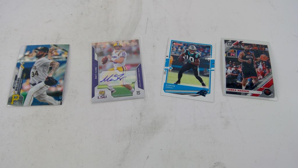 NBA, MLB, & NFL Trading Cards, 7 Pieces | Property Room