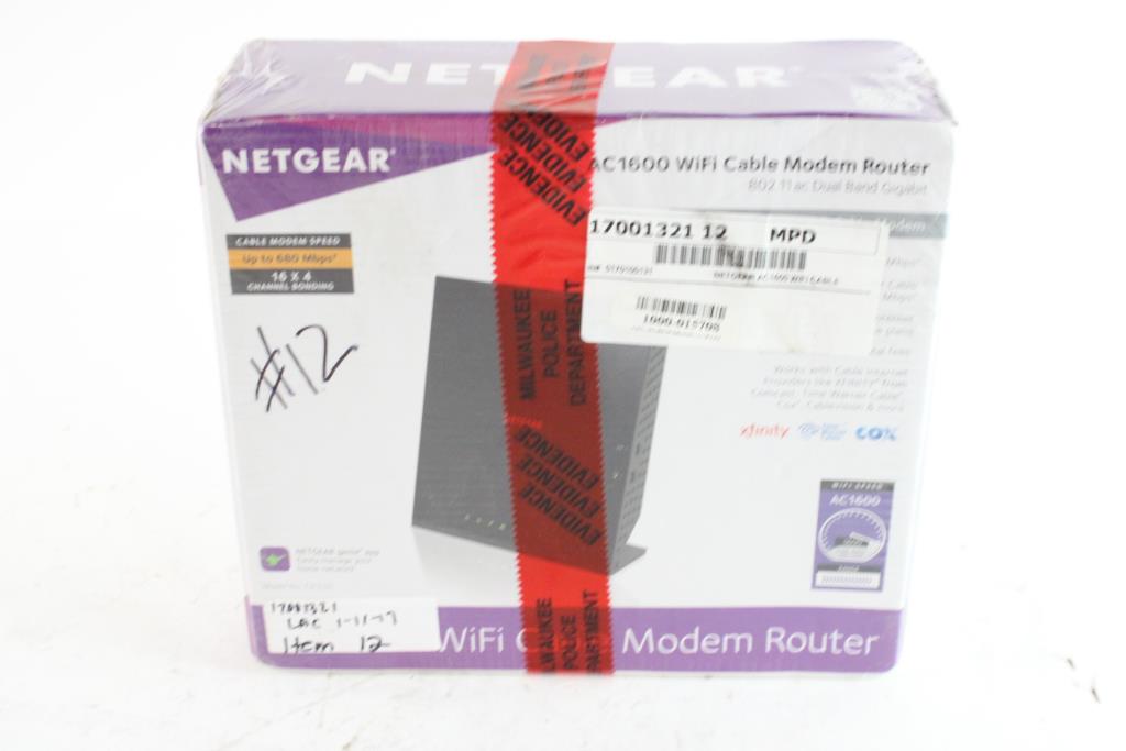 Netgear AC1600 WiFi Cable Modem Route | Property Room