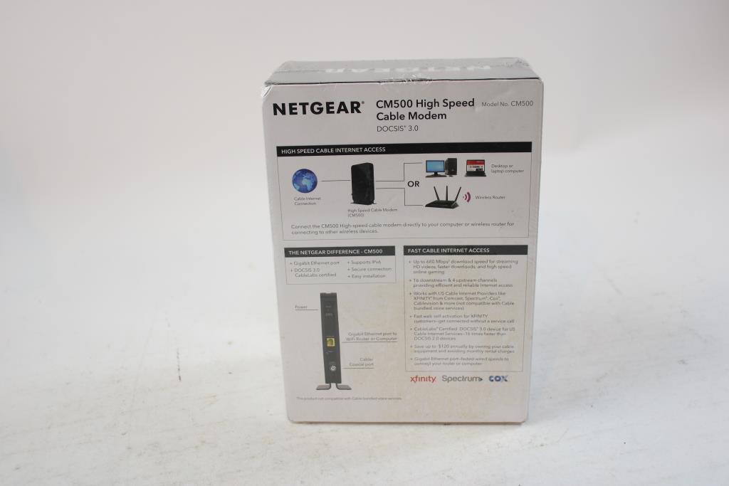 Netgear CM500 High Speed Cable Modem | Property Room