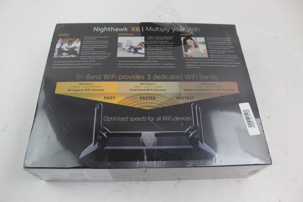 Netgear Nighthawk X6 Tri-band Wifi Router | Property Room