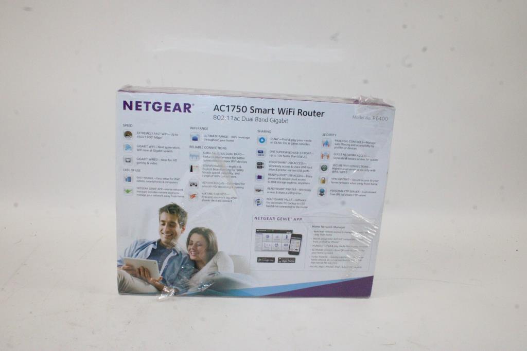 Netgear Smart Wi-fi Router 802.11ac Dual Band Gigabit | Property Room