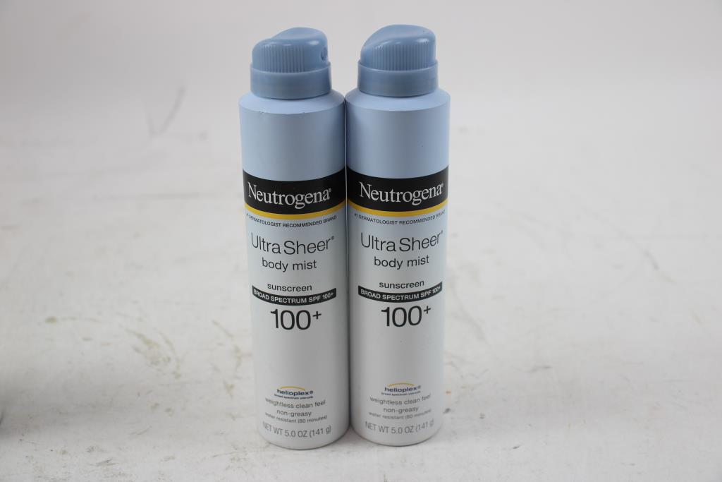 Neutrogena Ultra Sheer Body Mist Sunscreen , 4 Pieces, 70/100+ SPF, 5 ...