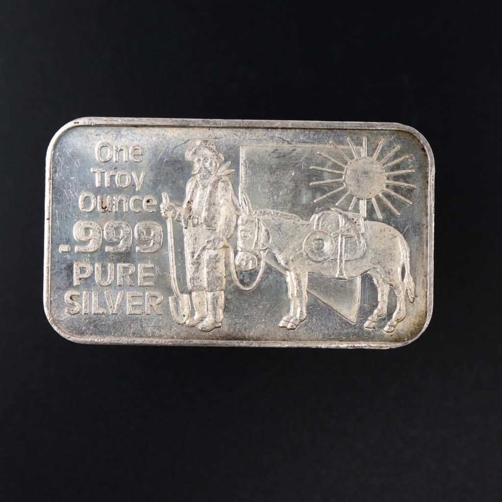 Nevada State Fine Silver 1 Troy Oz Bar | Property Room