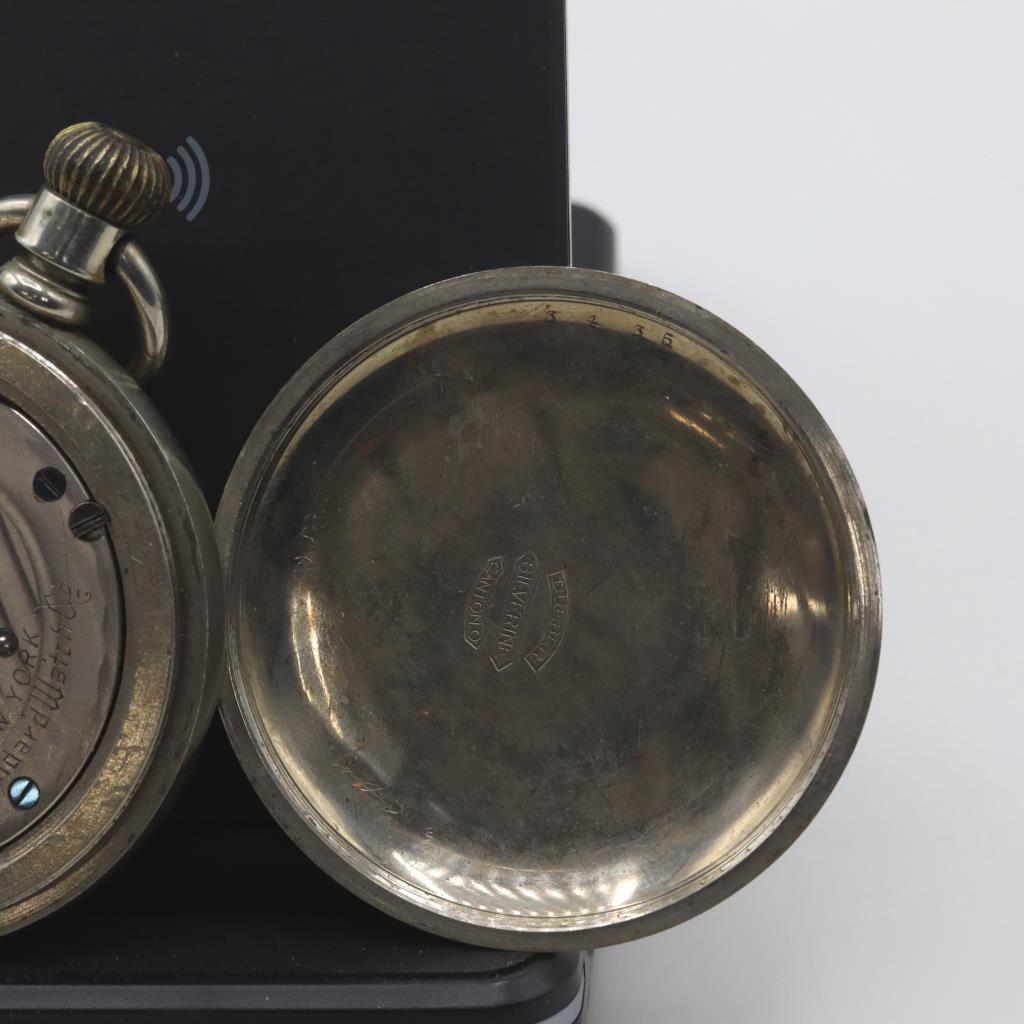 New York Standard Watch Co. Silver Plated Pocket Watch | Property Room