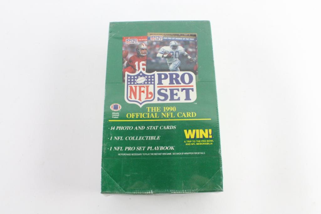 NFL Pro Set 1990 Card Pack Box | Property Room