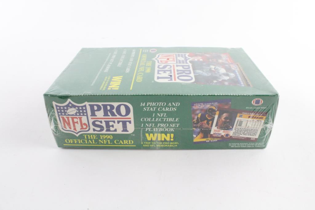NFL Pro Set 1990 Card Pack Box | Property Room