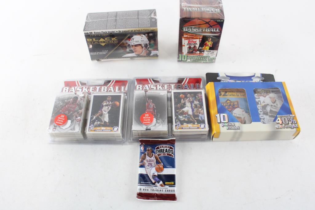 NHL & NBA Card Packs & Boxes, 6 Pieces | Property Room