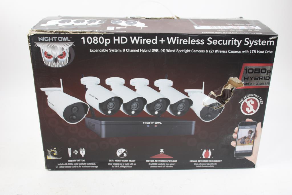 Night Owl Wired+Wireless Security System | Property Room
