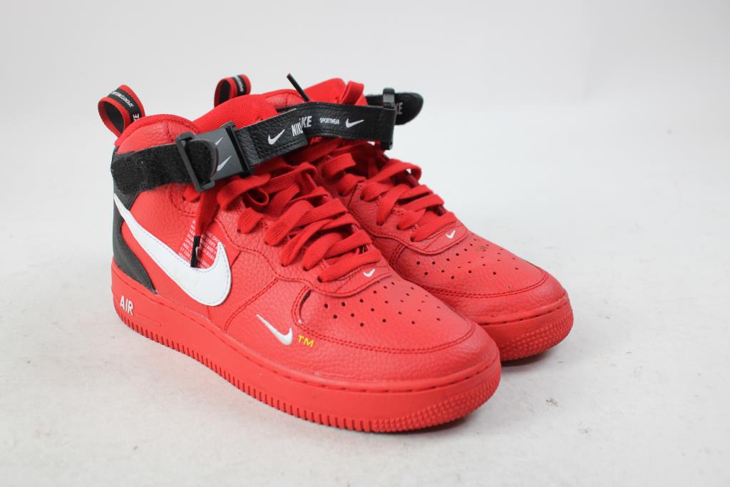 Nike Air Force 1 Mid Utility, 7Y, Red | Property Room