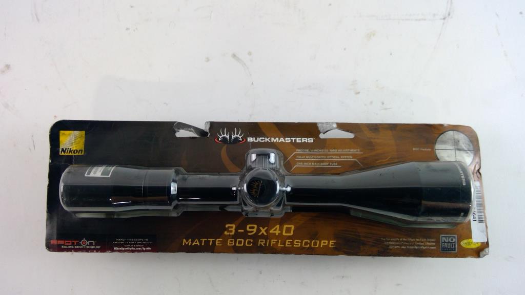 Nikon Buckmasters 3-9x40 Matte BDC Riflescope | Property Room
