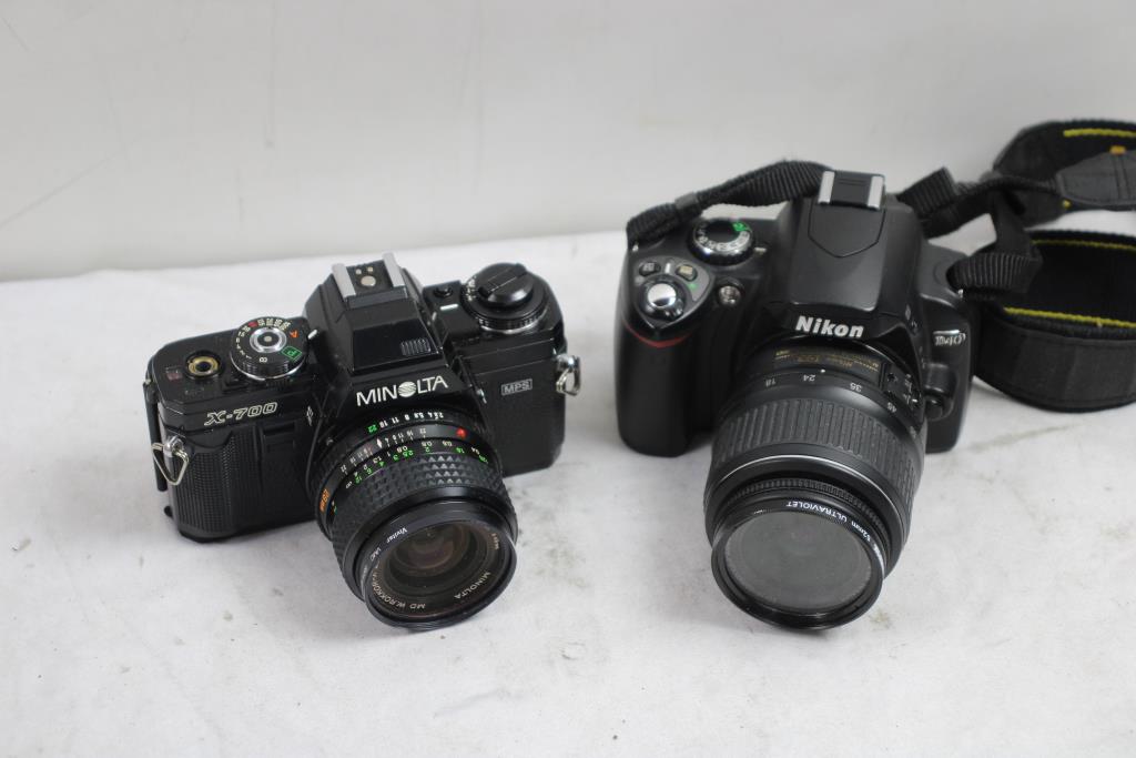Nikon D40 Digital Camera, Minolta MPS X-700 | Property Room