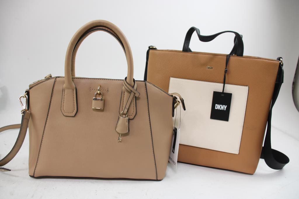 Nine West Tan Handbag And DKNY Light Brown Handbag, 2 Pieces | Property ...