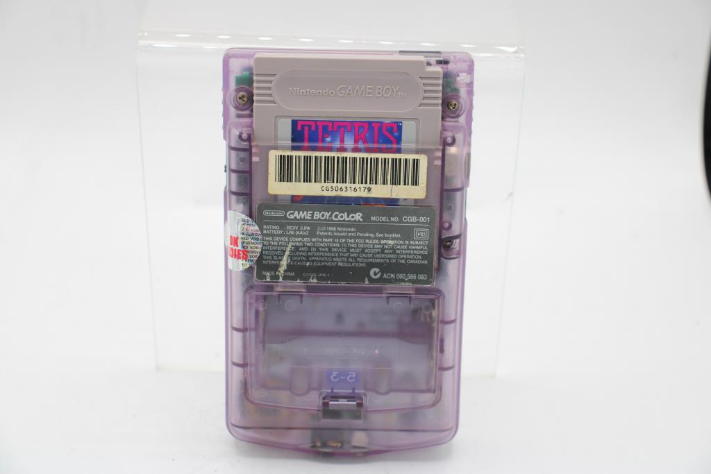 Nintendo Atomic Purple Game Boy Color Portable Gaming Console ...