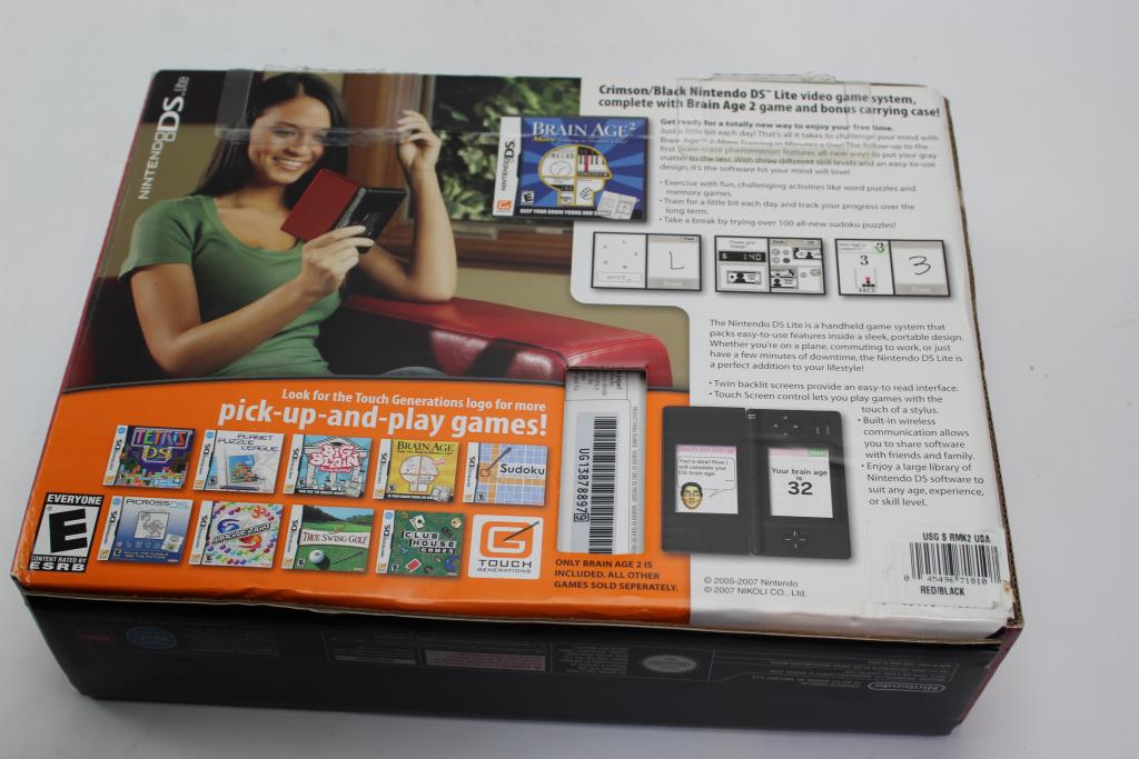 Nintendo DS Lite Portable Gaming System And Brain Age 2 Game | Property ...