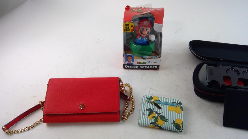 Nintendo Switch Case, Mario IHome Speaker, And Wallets, 4 Pieces ...