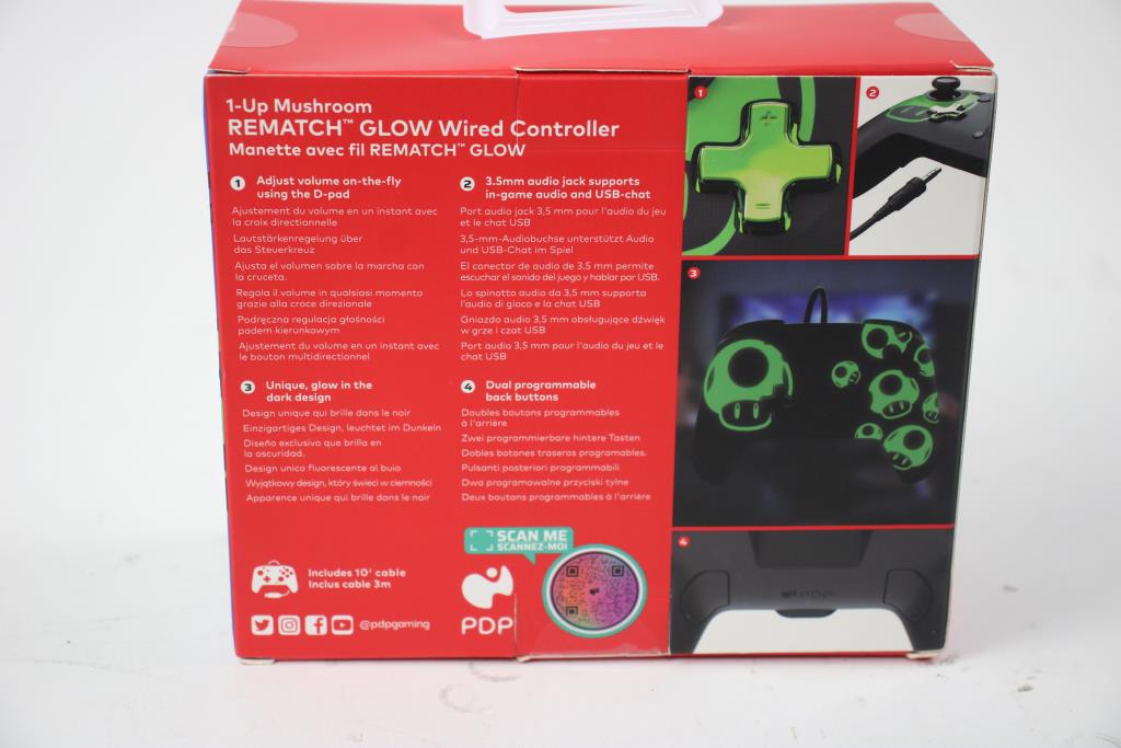Nintendo Switch Rematch Glow Wired Super Mario Controller | Property Room