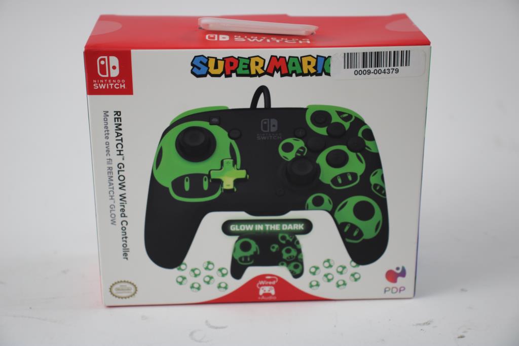 Nintendo Switch Rematch Glow Wired Super Mario Controller | Property Room