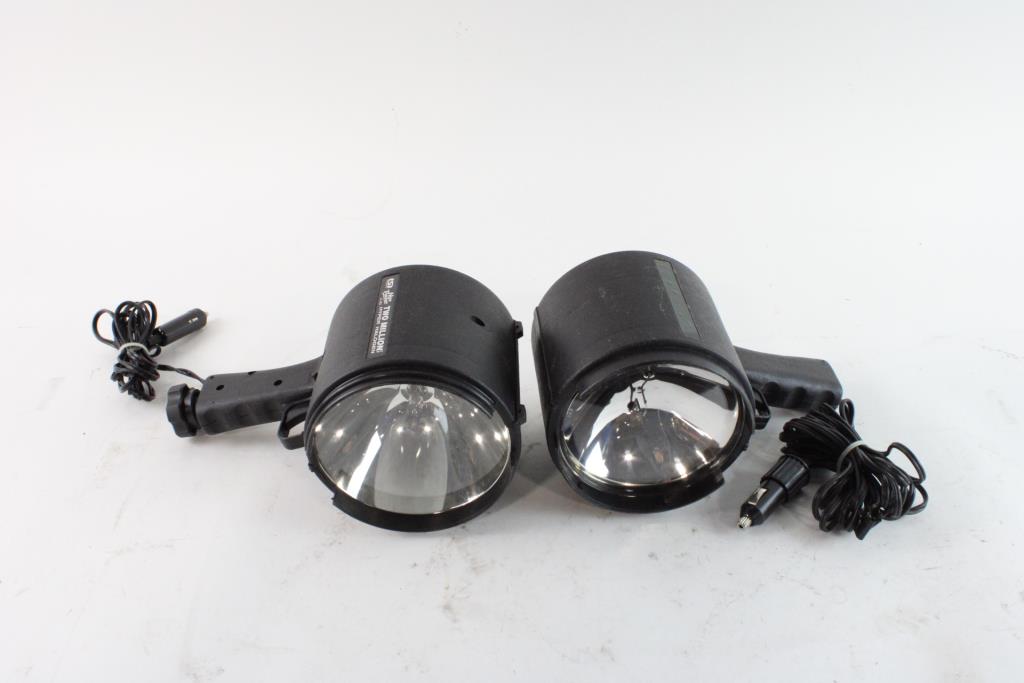 Nite Tracker Halogen Spotlights, 2 Pieces | Property Room