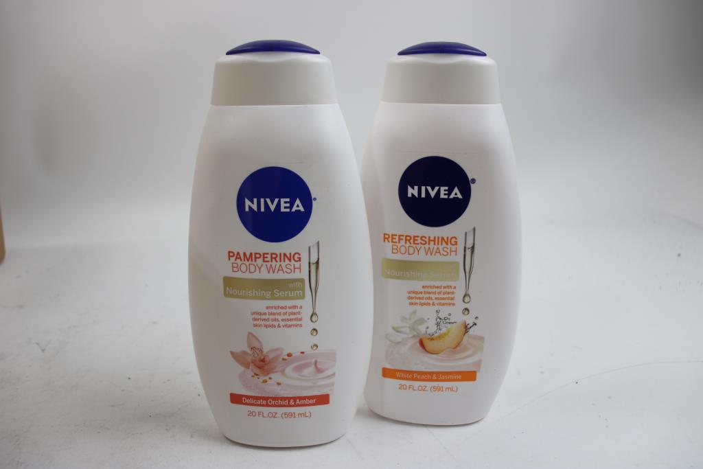 Nivea Pampering Body Wash, Eucerin Roughness Relief Lotion, 3 Pieces ...