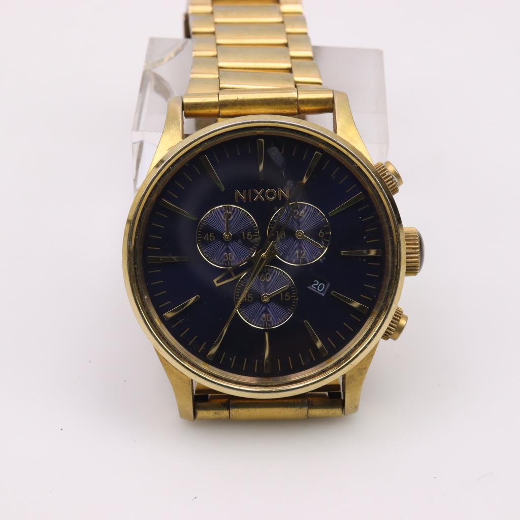 Nixon Sentry Blue Sunray Dial Watch | Property Room