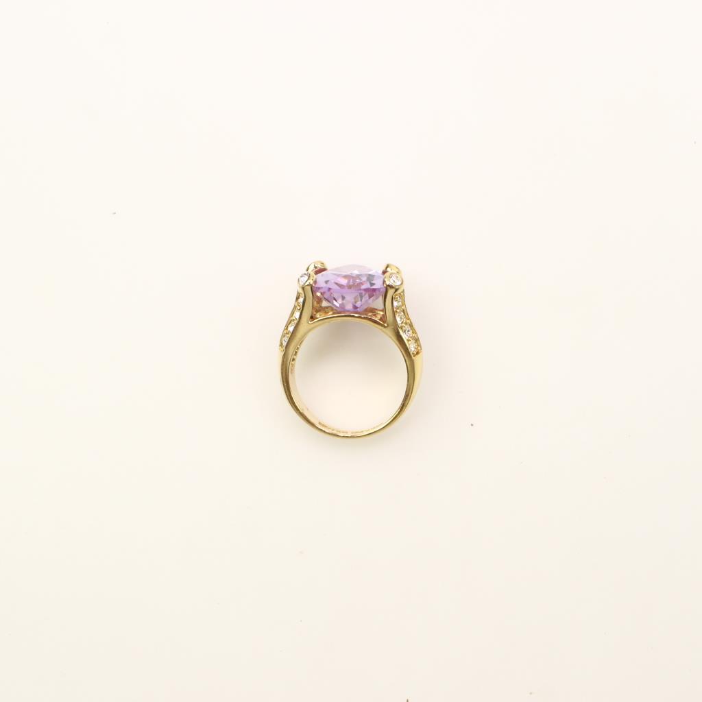 Nolan Miller Clear And Purple Stone Fashion Ring | Property Room