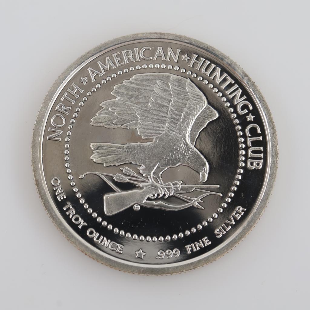 North American Hunting Club Fine Silver 1 Troy Oz. Round | Property Room