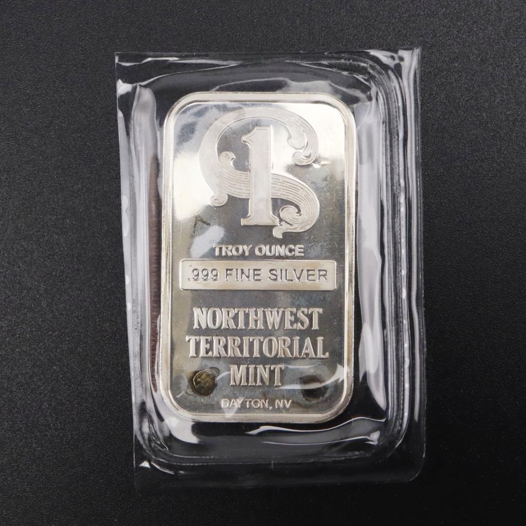 Northwest Territorial Mint Fine Silver 1 Troy Oz. Bar | Property Room
