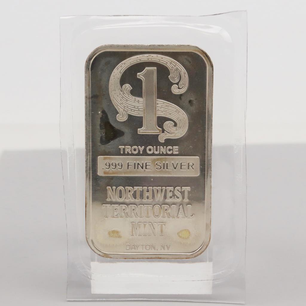 Northwest Territorial Mint Fine Silver 1 Troy Oz. Bar | Property Room