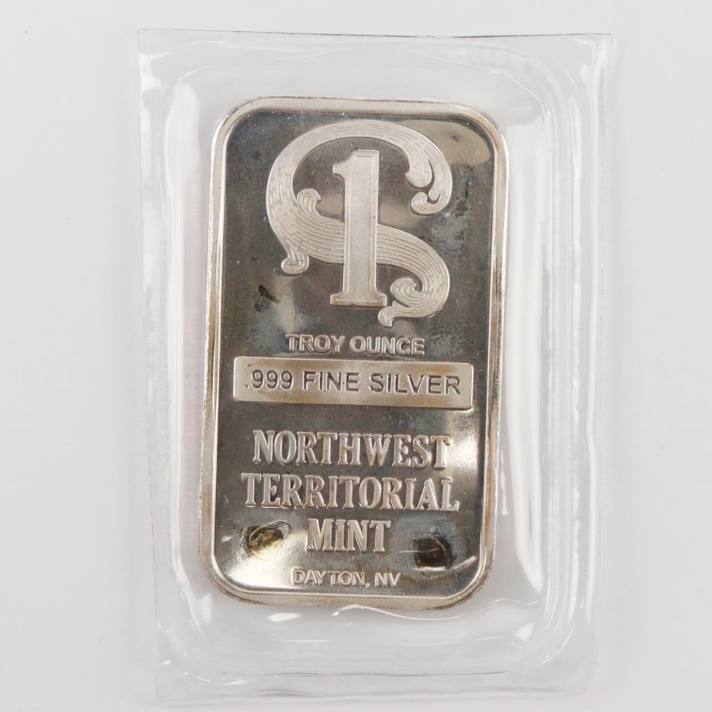 Northwest Territorial Mint Fine Silver 1 Troy Oz. Bar | Property Room