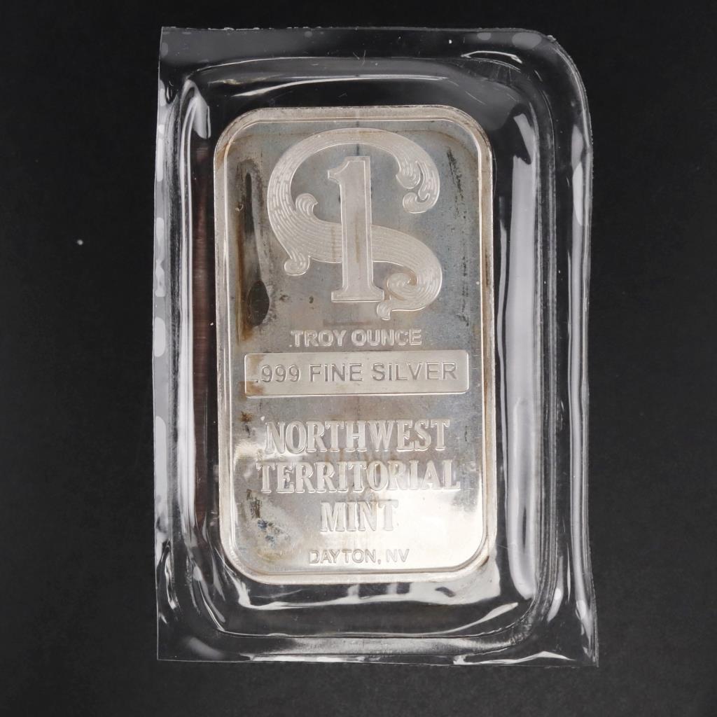 Northwest Territorial Mint Fine Silver 1 Troy Oz. Bar | Property Room