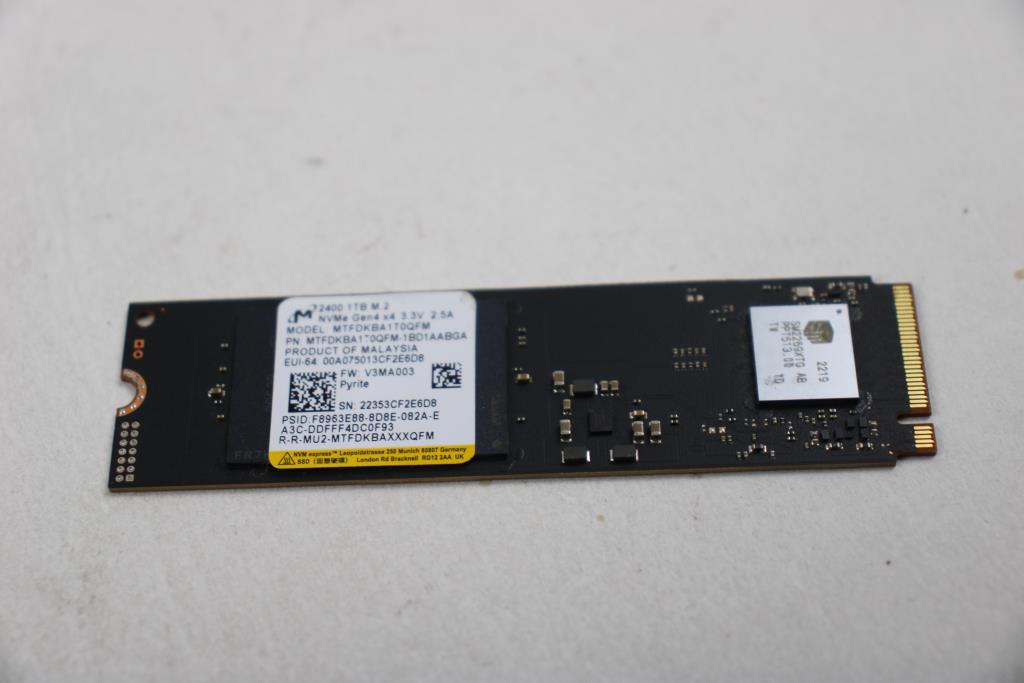 NVM Express 1TB SSD Hard Drive | Property Room