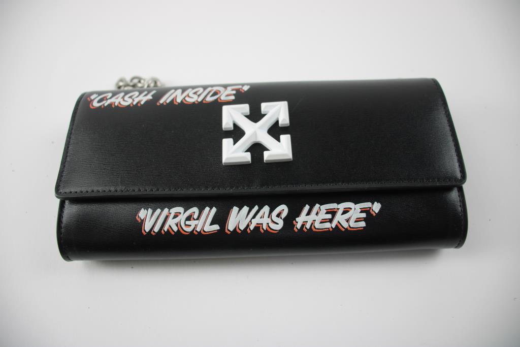 Off-White Leather Hand Wallet | Property Room