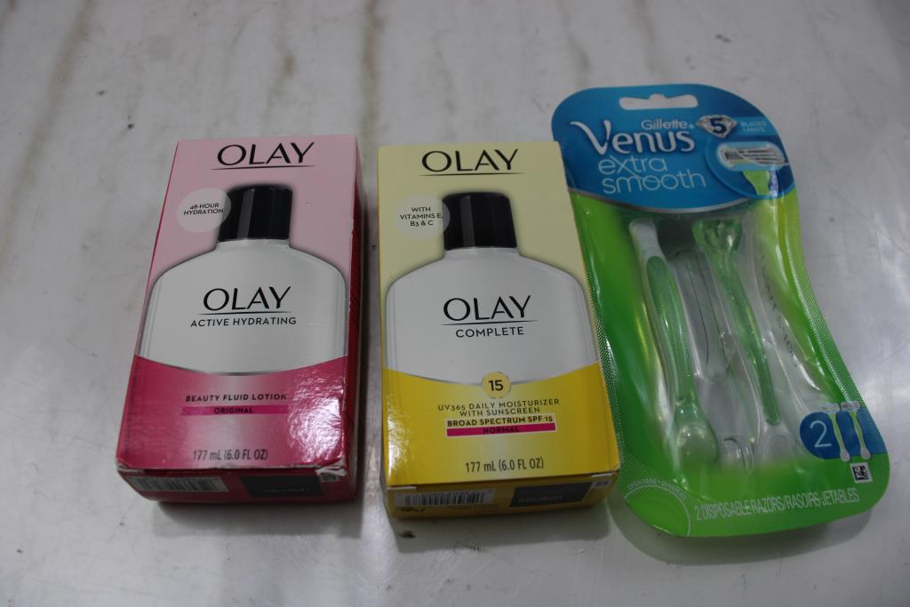 Olay Face Cream And Gillete Razors 3 Pieces | Property Room