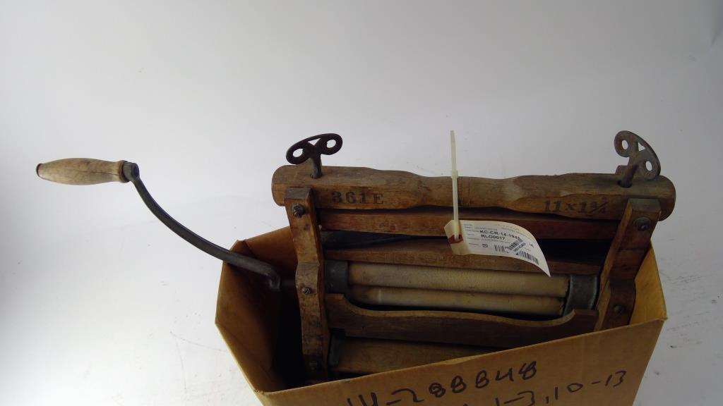 Old Wooden Laundry Roller | Property Room