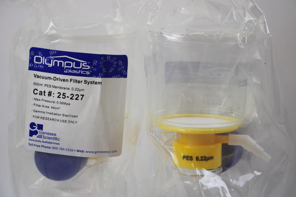 Olympus Plastics Vacuum-Driven Filter System Bulk Lot, 11 Pieces ...