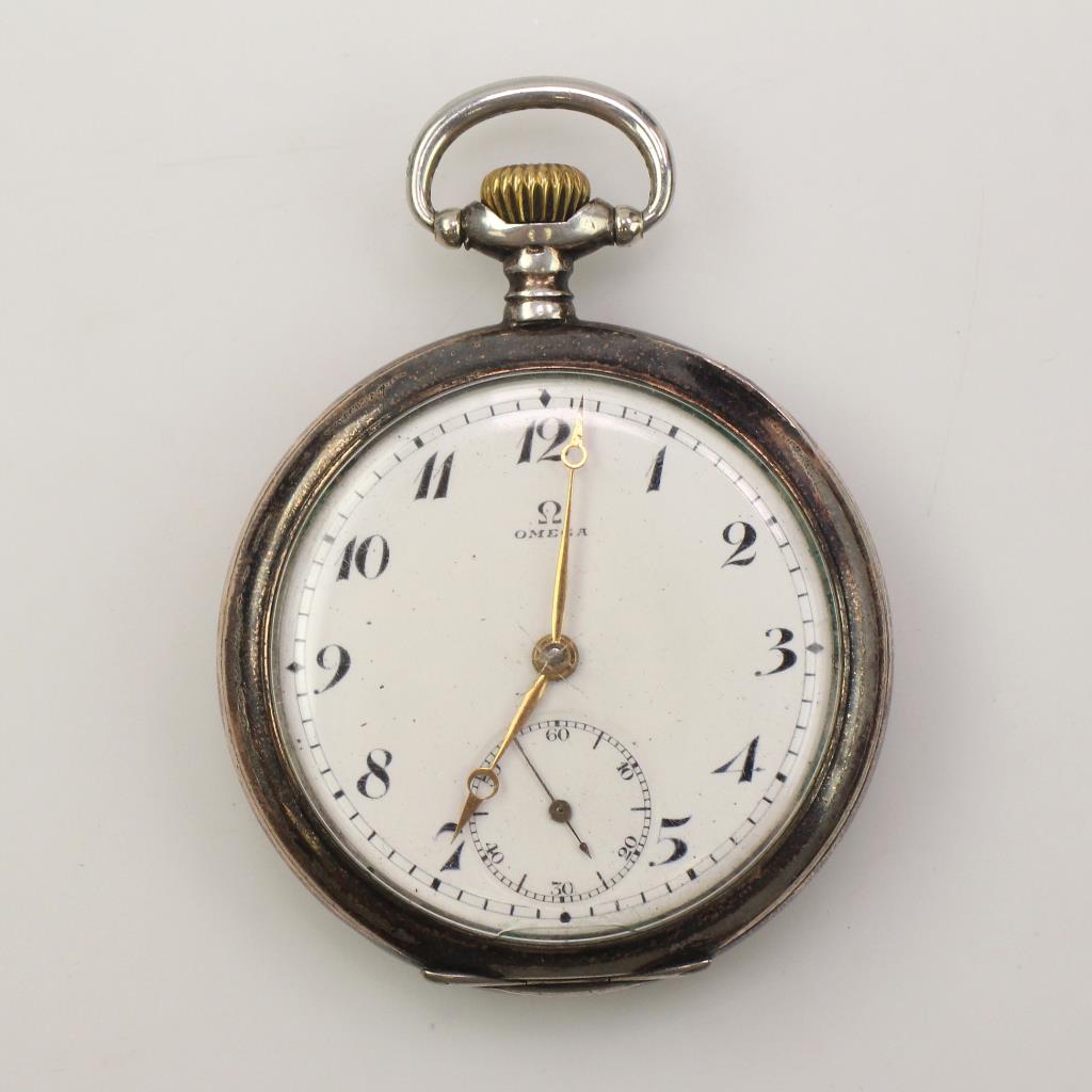 Omega .800 Silver Pocket Watch | Property Room