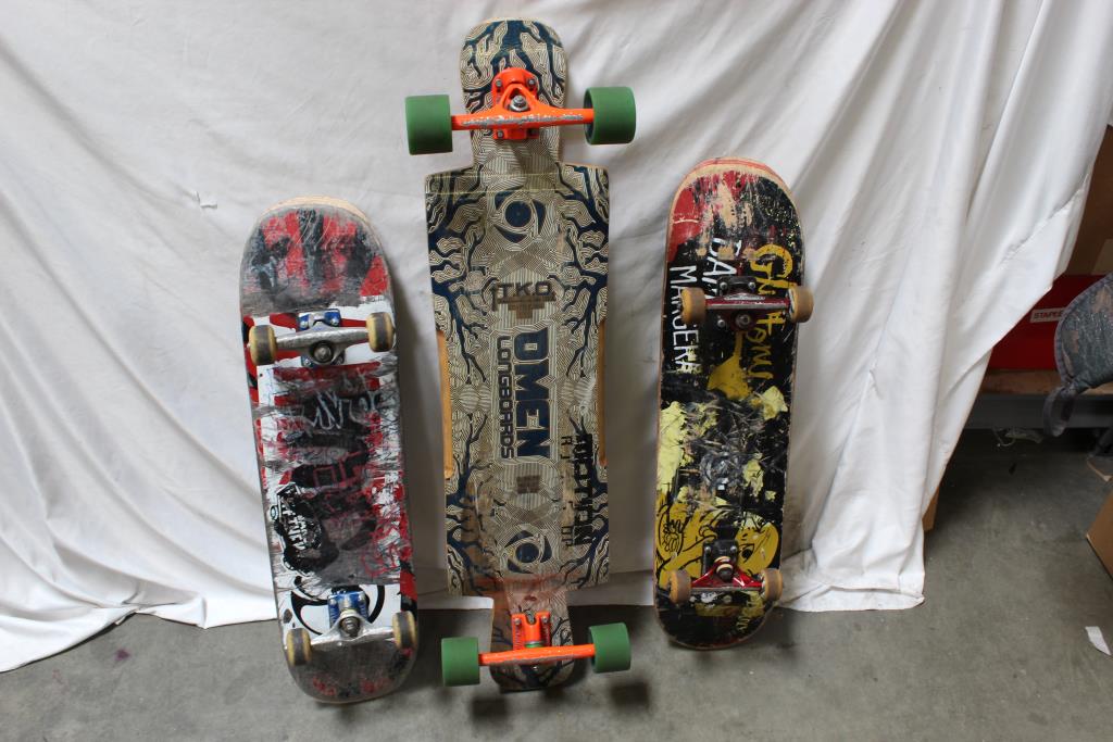 Omen, Royal, Phantom Skateboards 3 Pieces | Property Room