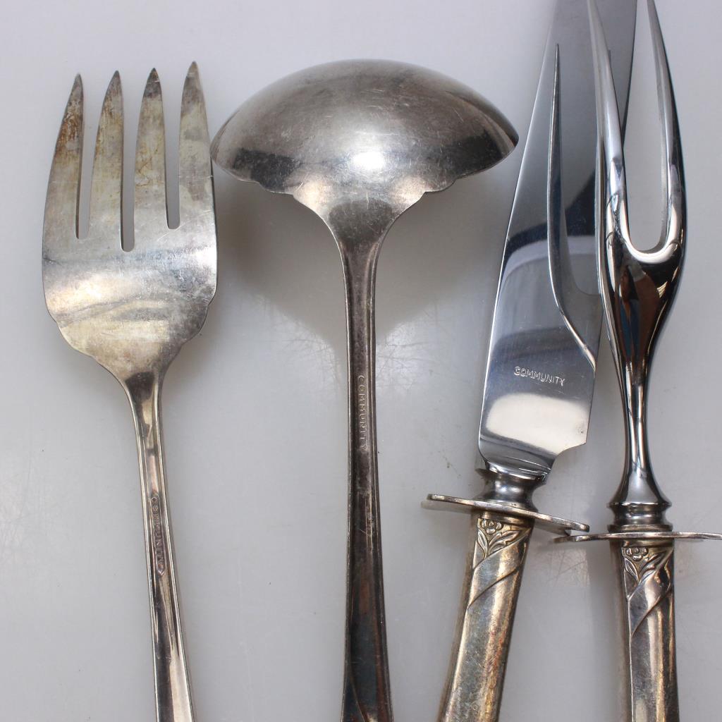 Oneida Vintage 1950s Community Plate Evening Star Pattern Servingware ...