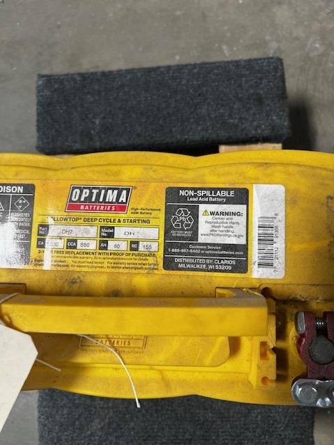 Optima DH7 Battery ***UNTESTED*** | Property Room