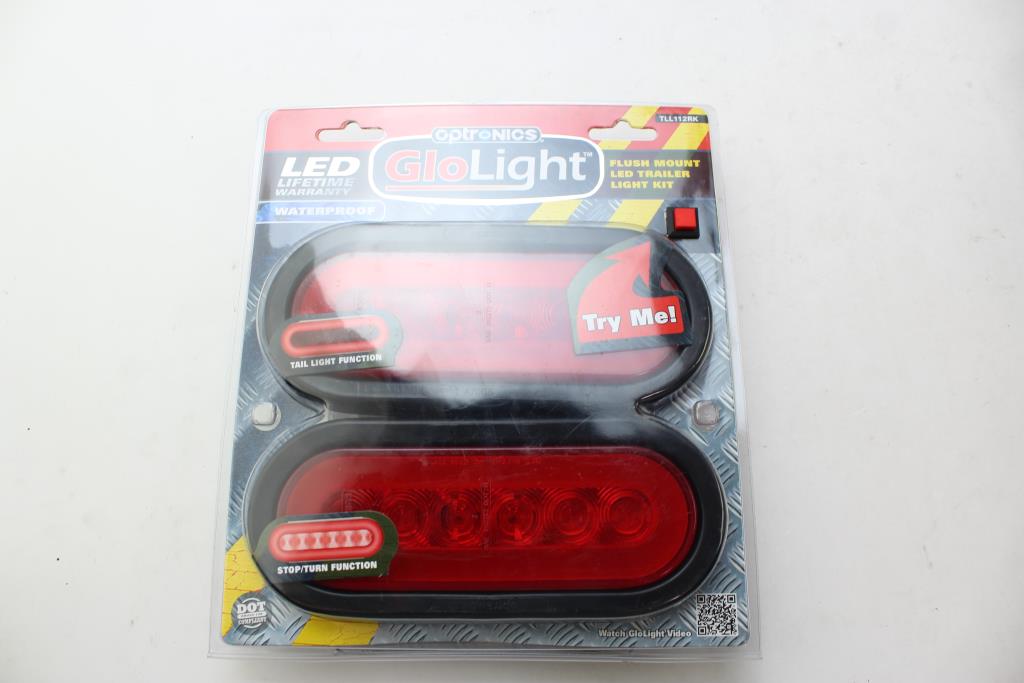 Optronics Glolight Flush Mount Led Trailer Light Kit & Spectre Fuel ...