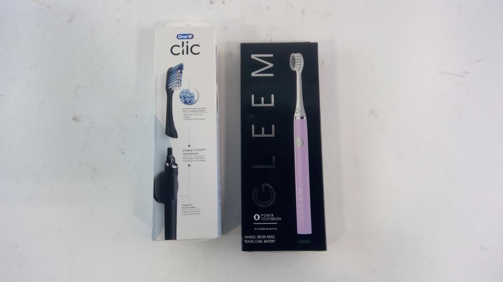 Oral-B Clic Toothbrush And Gleem Power Toothbrush, 2 Pieces | Property Room