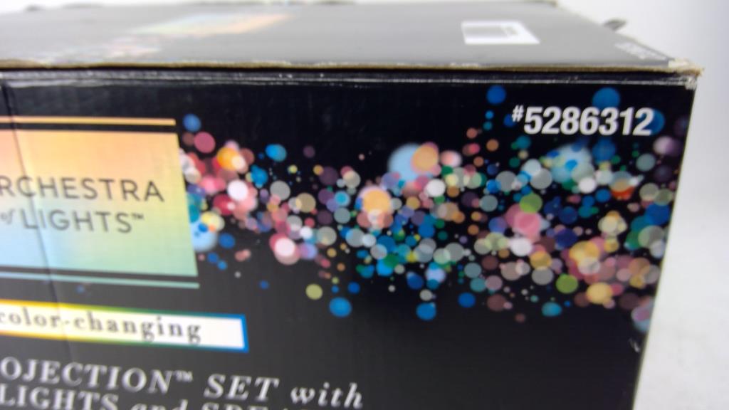Orchestra Of Lights Color-changing LED Projection Set With 3 Spotlights ...