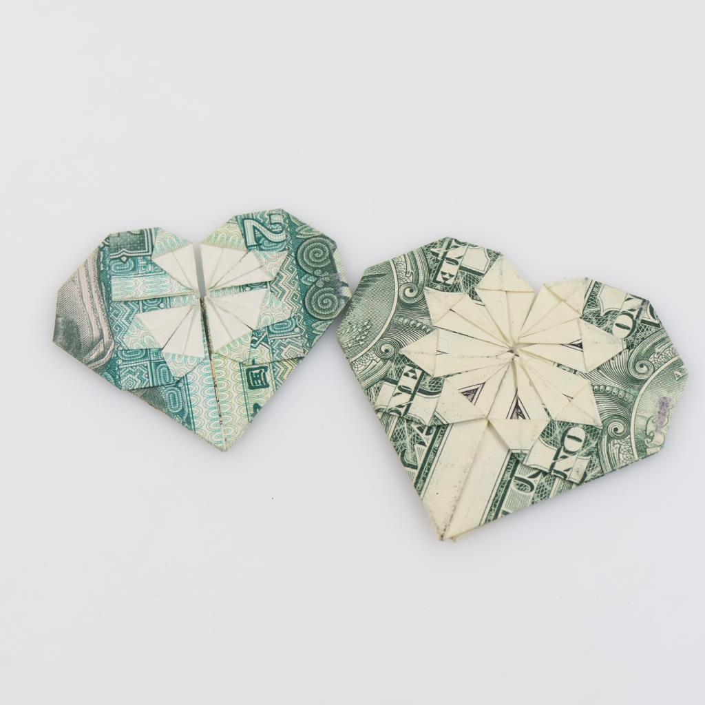 Origami Made Of Currency, 2 Pieces | Property Room