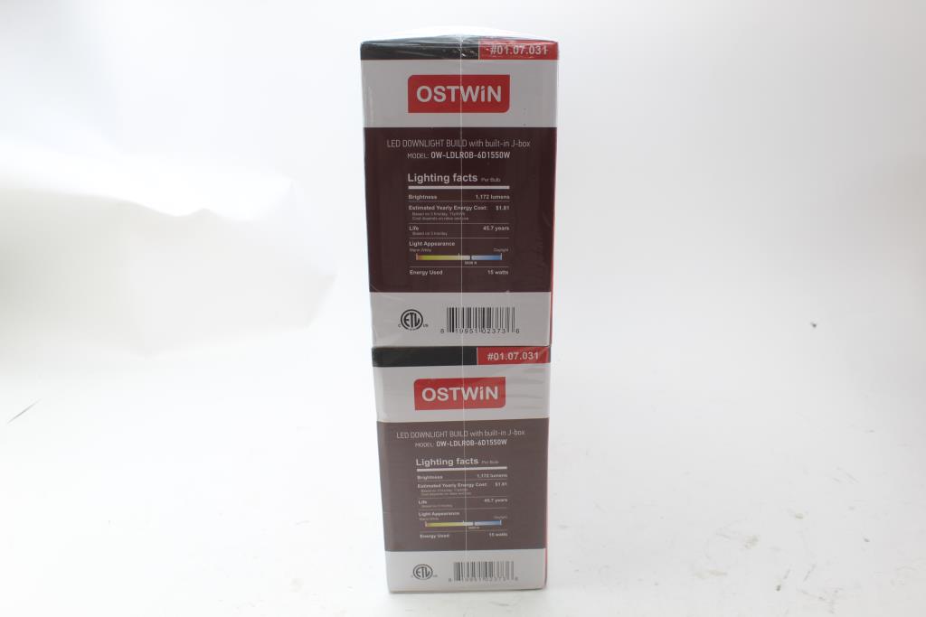 Ostwin LED Downlight With Built In J Box: 4 Pieces | Property Room