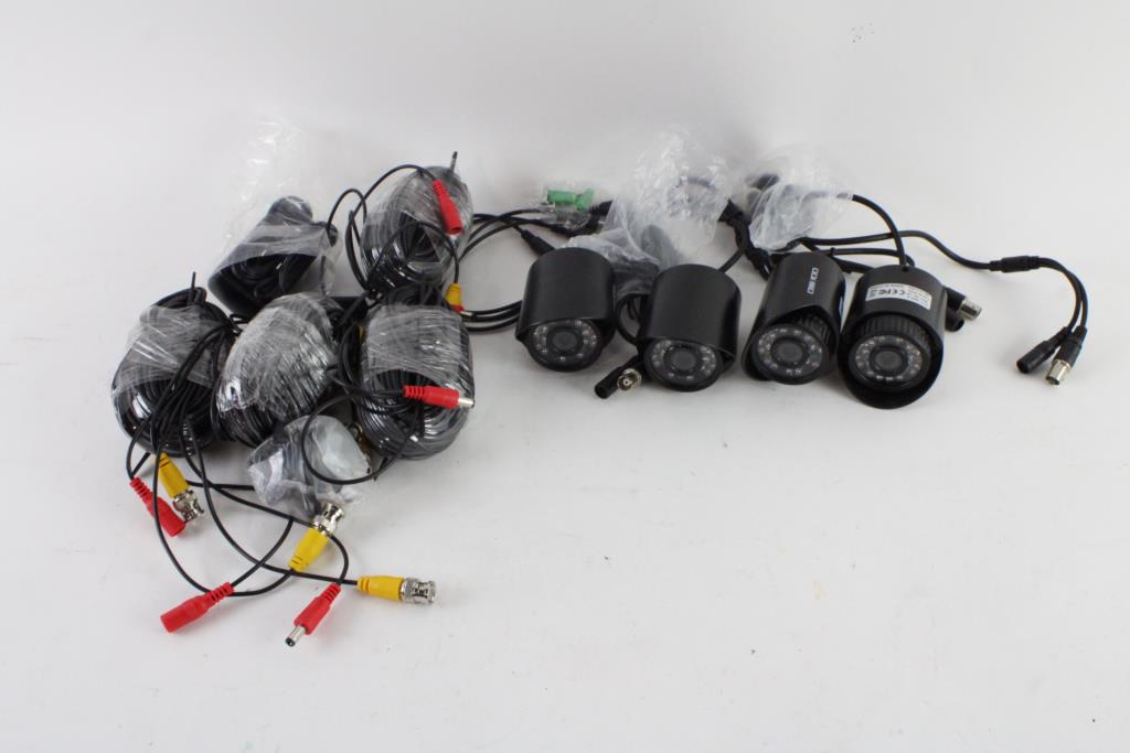 OWSOO 4 Camera Set With Wires And Adapters | Property Room