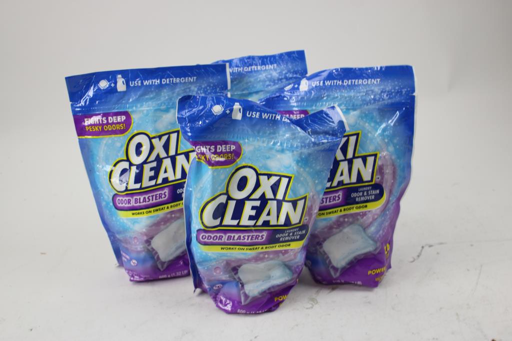 Oxi Clean Odor Blasters4 Bags, Master Lock 4 Pieces | Property Room