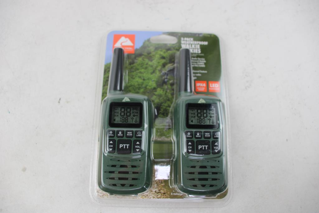 Ozark Trail 2-Pack Weatherproof Walkie Talkies | Property Room