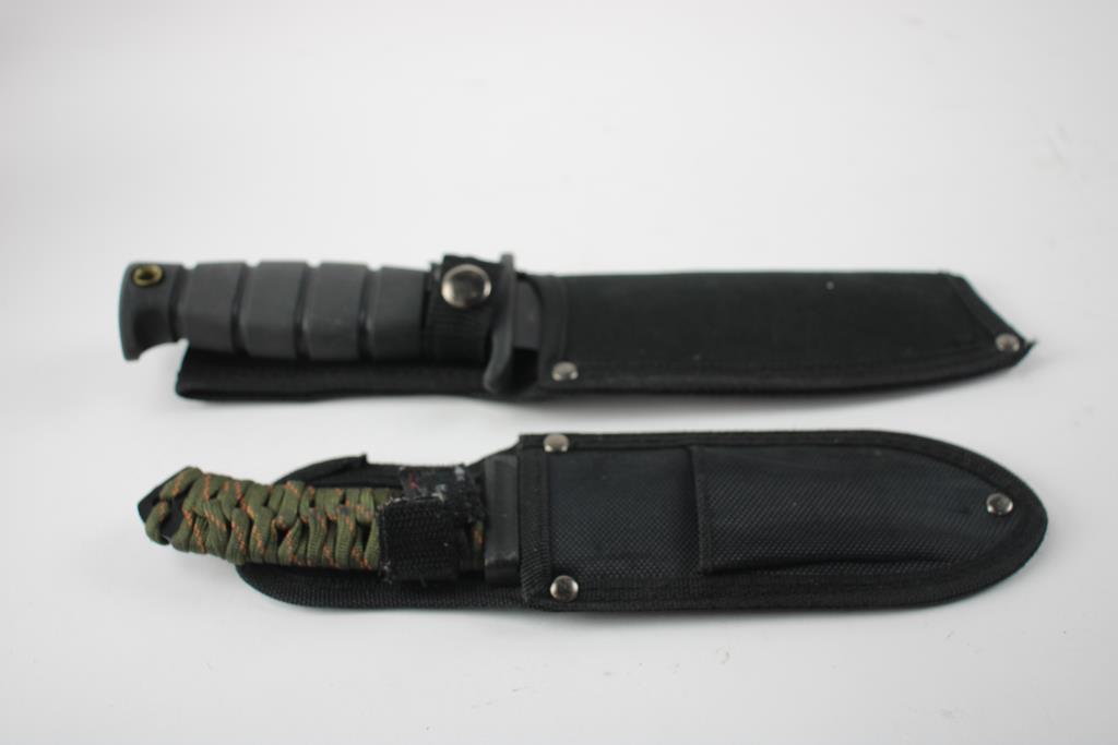 Ozark Trail Knife, Black Mini Machete Knife, 2 Pieces | Property Room