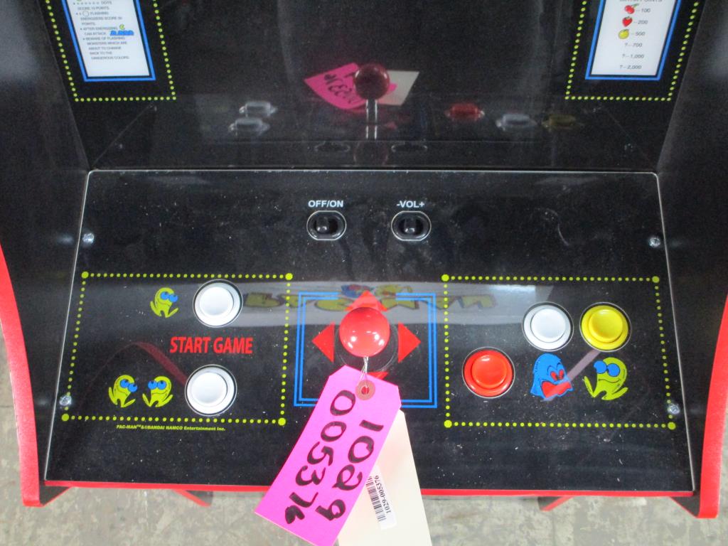 Pac-man Standing Arcade Game W / Stool | Property Room